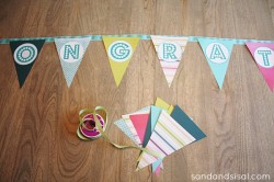 DIY Graduation Banner - Sand and Sisal