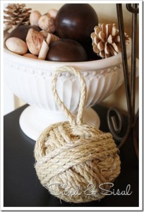 Sisal Rope Candle Holders - Sand and Sisal