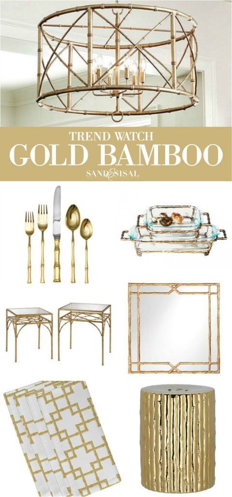 Trend Watch Wednesday - Gold Bamboo - Sand and Sisal