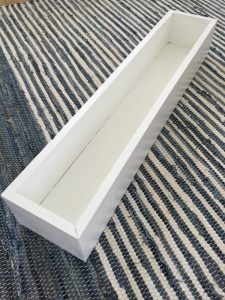 DIY Wood Trough Centerpiece - Sand and Sisal