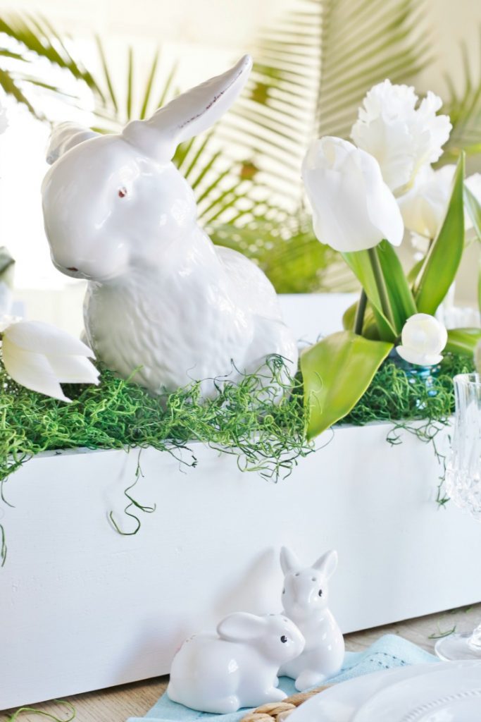 DIY Wood Trough Centerpiece - Sand and Sisal