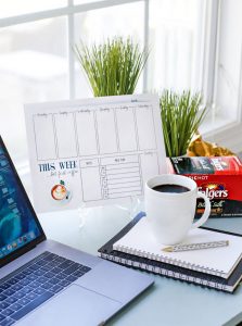 This Week...but First Coffee - Weekly Planner Printable - Sand and Sisal